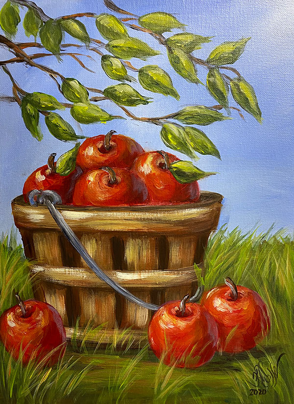 painting-tutorial_picking-apples – Art by Karen Wolfe